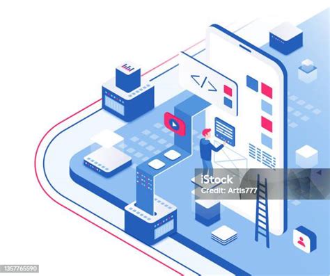 Antarmuka Pengguna Perangkat Lunak Seluler Dan Desain Pengalaman Ilustrasi Stok Unduh Gambar