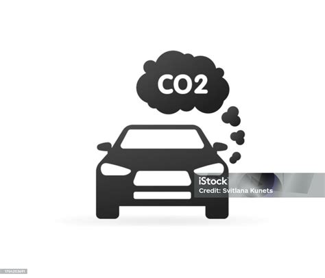 Co2 경고 아이콘입니다 실루엣 검정색 자동차의 증기 가스 녹색 행성 Co2 경고 표시 벡터 아이콘 0명에 대한 스톡 벡터 아트 및 기타 이미지 Istock