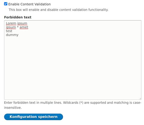 Content Validation