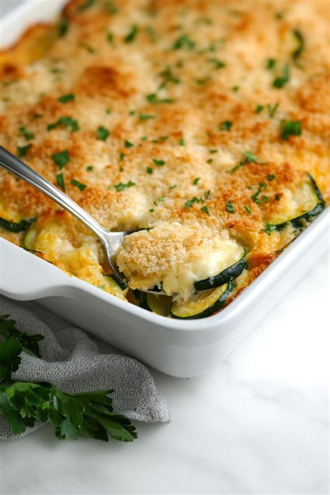Easy Baked Zucchini And Cheese Casserole Recipe