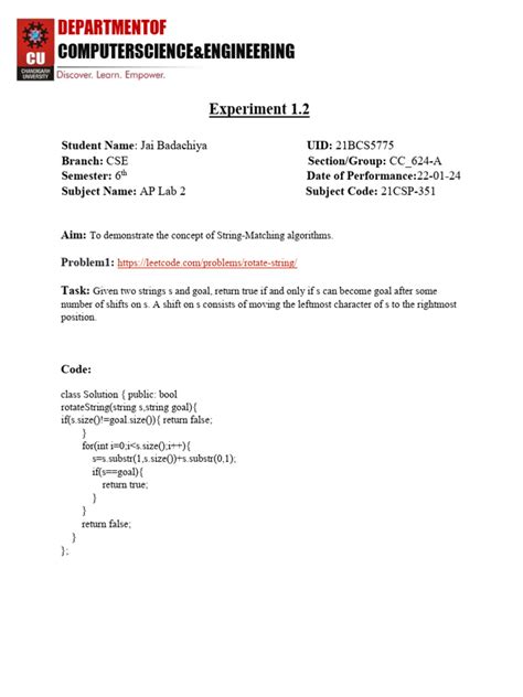 Computerscienceandengineering Departmentof Pdf Algorithms And Data