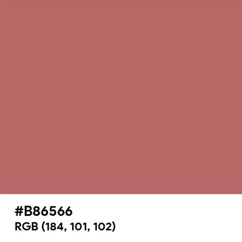 Faded Red Color Hex Code Is B86566