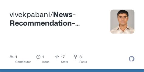 Github Vivekpabani News Recommendation System