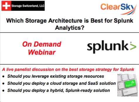Webinar Which Storage Architecture Is Best For Splunk Analytics The Home