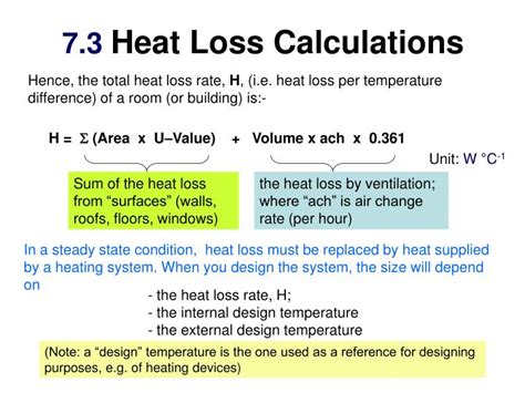 Simple Heat Loss Calculation
