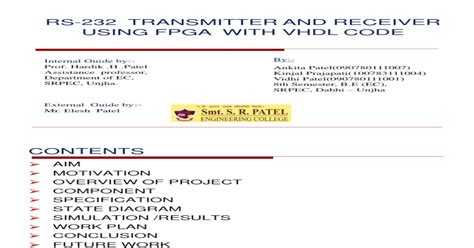 pdf rs 232 fpga based transmitter and receiver using vhdl code