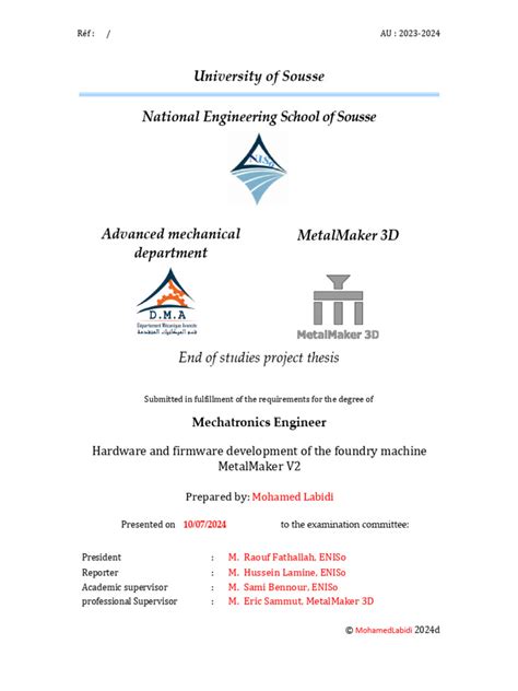 Pfemohamedlabidi Pdf Foundry Microcontroller