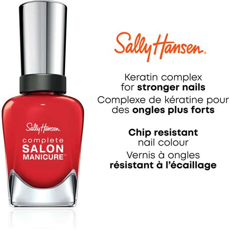 Sally Hansen Complete Salon Manicure Black And Blue 580 Chip Resistant Keratin Complex