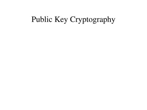 ppt public key cryptography powerpoint presentation free download