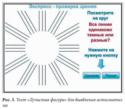 Рис. 3. Тест «Лучистая фигура» для выявления астигматизма