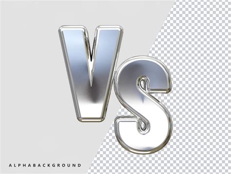Premium Psd Vs Text 3d Rendering Illustration Element