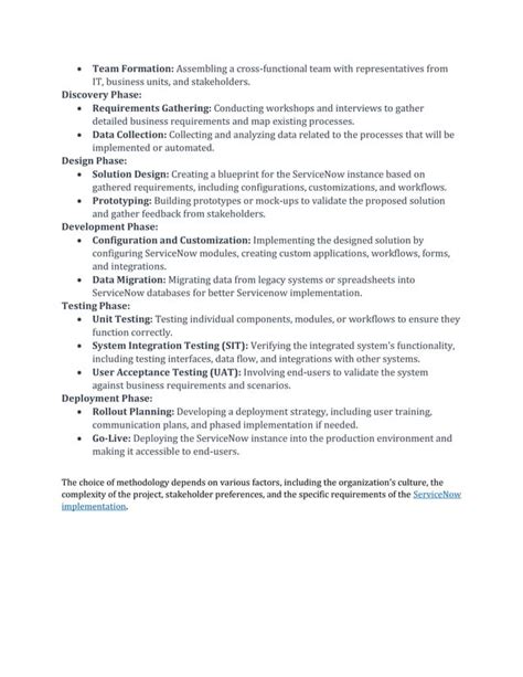 Servicenow Implementation Methodology Pdf Cloud Computing Internet