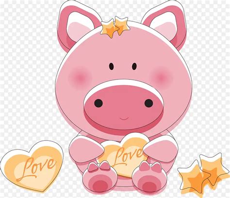 矢量手绘可爱小猪PNG图片素材下载 图片编号yezaxdwp 免抠素材网