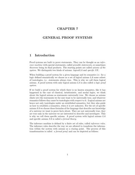 Pdf Chapter 7 General Proof Systems 1 Introduction Dokumentips