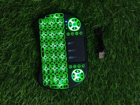 Wireless Bluetooth Touch Pad Keyboard With 360 Degree Rgb Light Flip