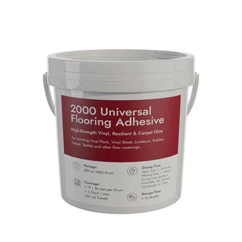 Universal 2000 Adhesive Glue For Vinyl Resilient Rubber Floor And W