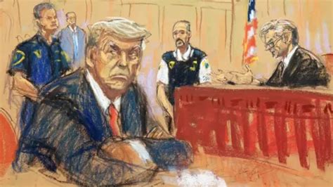Court Artists On Their Three Very Different Trumps
