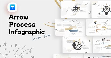 Arrow Process Infographic Doodle Style Keynote Incl Dynamics And Progress Envato