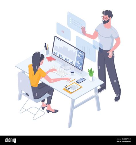 Workflow Management Vector Concept Stock Vector Image Art Alamy