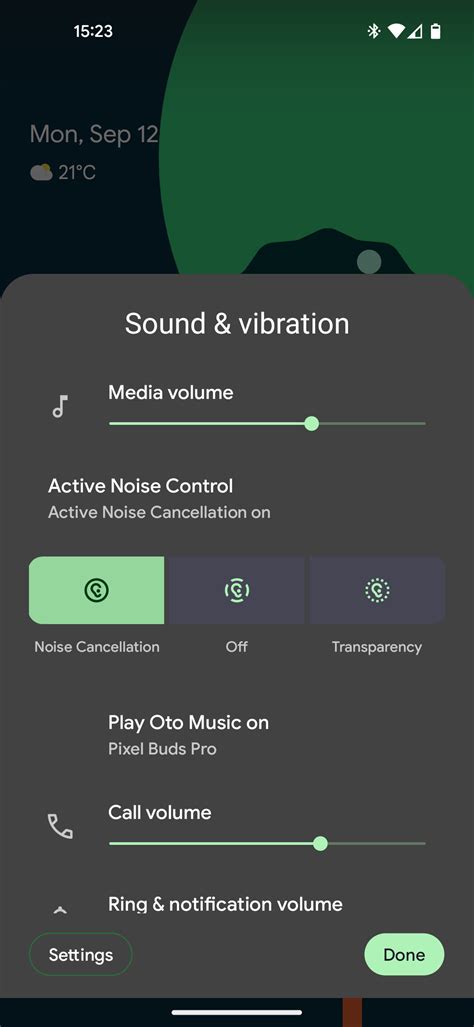 Finally Got The Anc Controls In Volume Panel Update R Pixelbuds