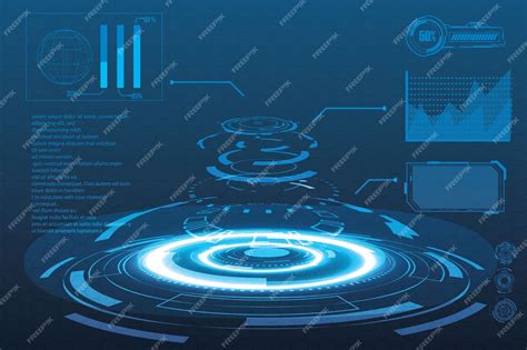 Premium Vector Digital Interface Hud Elements Set Pack User Interface Frame Screens Callouts