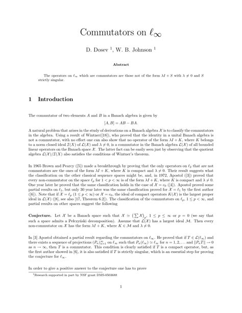 PDF Commutators on ℓ
