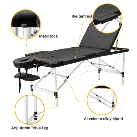 Portable Tattoo Spa Massage Table Bed Aluminium 2 Fold Rs500 Shippin
