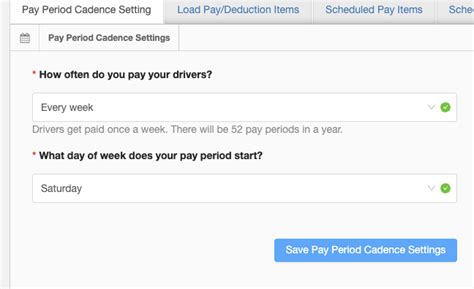 Driver Pay Management Settings Inmotion Global Inc