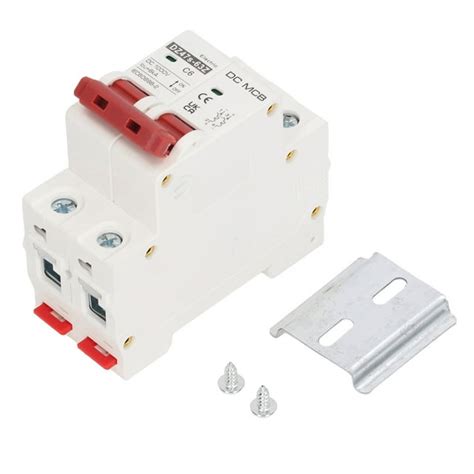 Dc Miniature Circuit Breaker 2p Breaking Capacity 6000a Mini 6a Circuit Breaker For Solar Pv