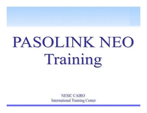 pdf nec pasolink training dokumen tips