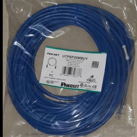 Jual 20m Patchcord Panduit Cat6 Lan Utp Cat 6 Patch Cord Panduit Patch Core Shopee Indonesia