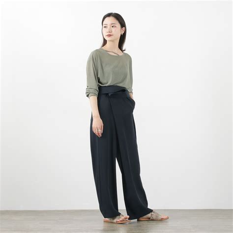 【楽天市場】【50％off】chignon（シニヨン） 2way ラップpt レディース ボトムス ワイドパンツ ロング きれいめ