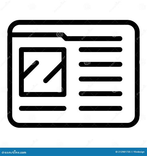 Api Personal Folder Icon Outline Style Vector Illustration 218355704
