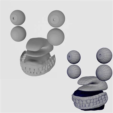 28 characters uv same mesh 3d model 10 fbx ma obj free3d