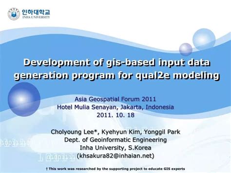 ppt development of gis based input data generation program for