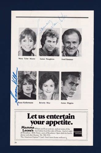 Susan Kellermann And James Naughton Signed Playbill Page Ebay