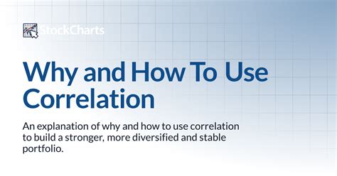 Why And How To Use Correlation Chartschool
