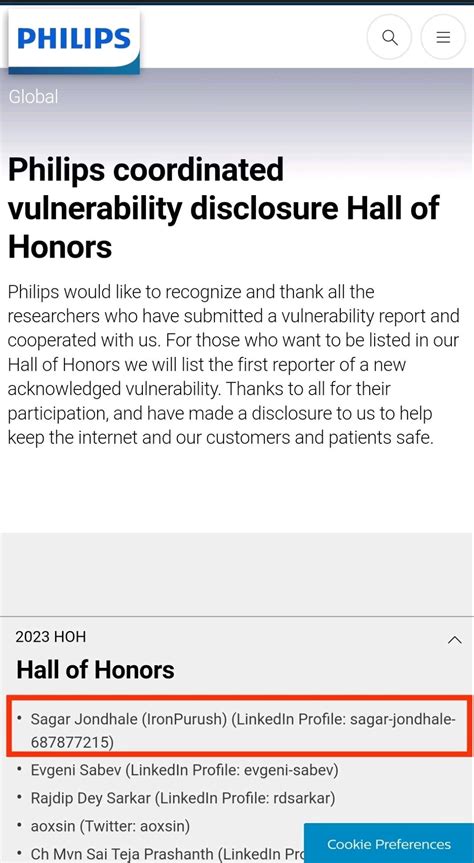 Sagar Jondhale On Linkedin Infosec Cybersecurity Bugbounty Bughunting Bughunter Philips…