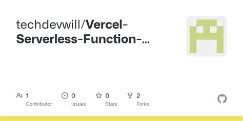 Github Techdevwillvercel Serverless Function Express