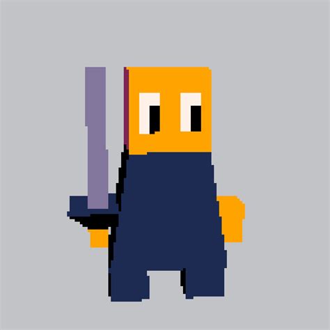 Made A Swordsman In Picocad First Time Using This Software Or Any 3d