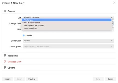 Using Virto Alerts And Reminder App For Sharepoint Lists Virtosoftware Guides And Docs