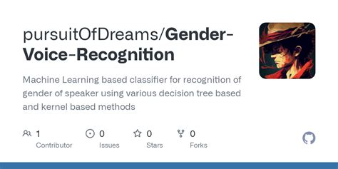 GitHub PursuitOfDreams Gender Voice Recognition Machine Learning Based Classifier For