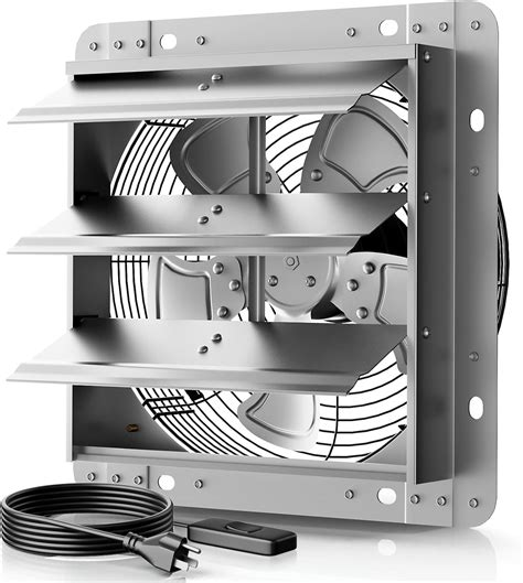 Deebootek 12 Inch Shutter Exhaust Fan，automatic Shutter