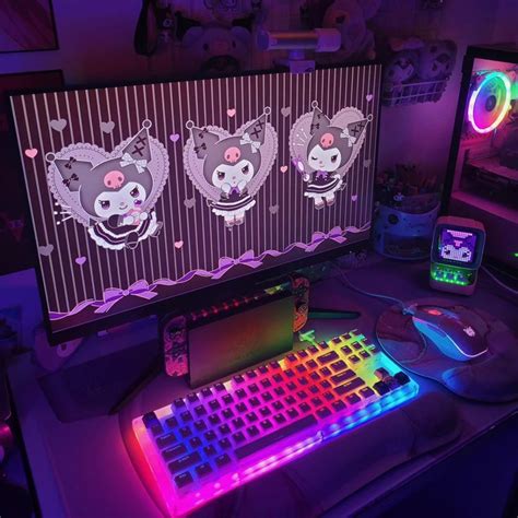 Kim 🖤🩷 On Instagram Night Mode ️ Im In Love With My Rgb Setup 🩷🩷 Pink