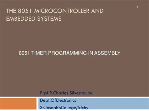 Ppt The 8051 Microcontroller And Embedded Systems Powerpoint Presentation Id 1377697