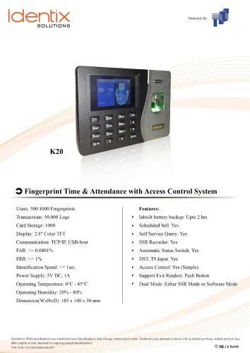 Model Name Number K ESSL Biometric Attendance System For Time Attandance BIOMATRIC At