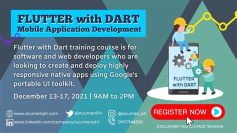 jonas kyle aguilar on linkedin flutter with dart mobile application development training hurry
