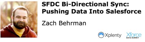 sfdc bi directional sync pushing data into salesforce