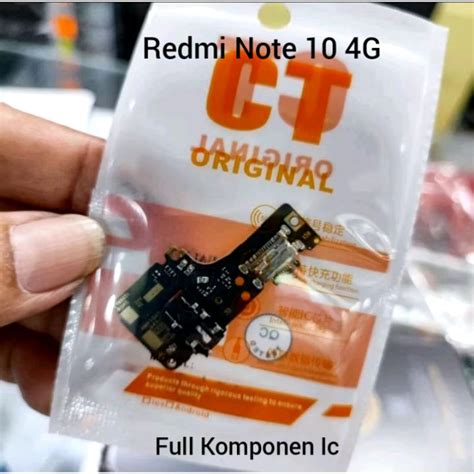 Papan Cas Konektor Cas Xioami Redmi Note G Original Full Komponen Ic Board Charger Papan Cas