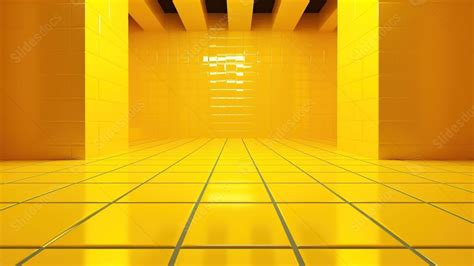 Metallic Floor Adds Depth To 3d Rendered Android Robot Powerpoint Background For Free Download